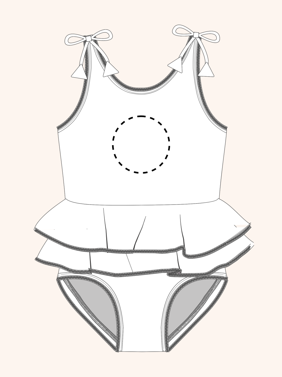 Neon Honeydew Crochet Detail Peplum One Piece Swimsuit