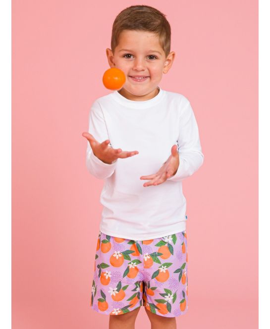 Purple Orange You The Sweetest Swim Trunks