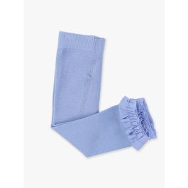 Periwinkle Blue Footless Ruffle Tights