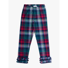 Christopher Plaid Ruffle Leggings